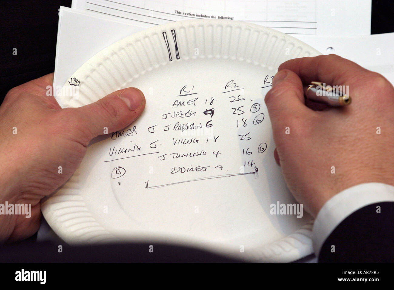 thinking and making notes Stock Photo - Alamy