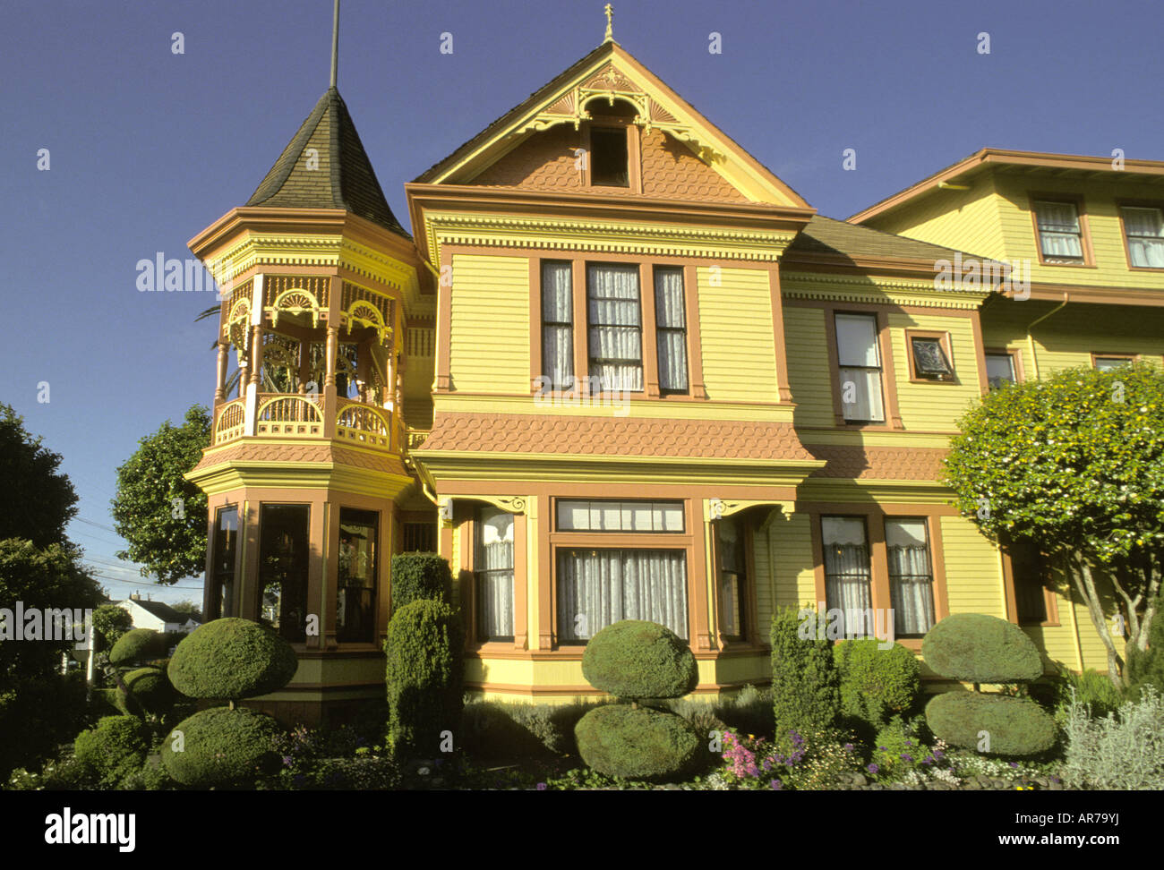 Victorian village of Ferndale Northern California Stock Photo - Alamy
