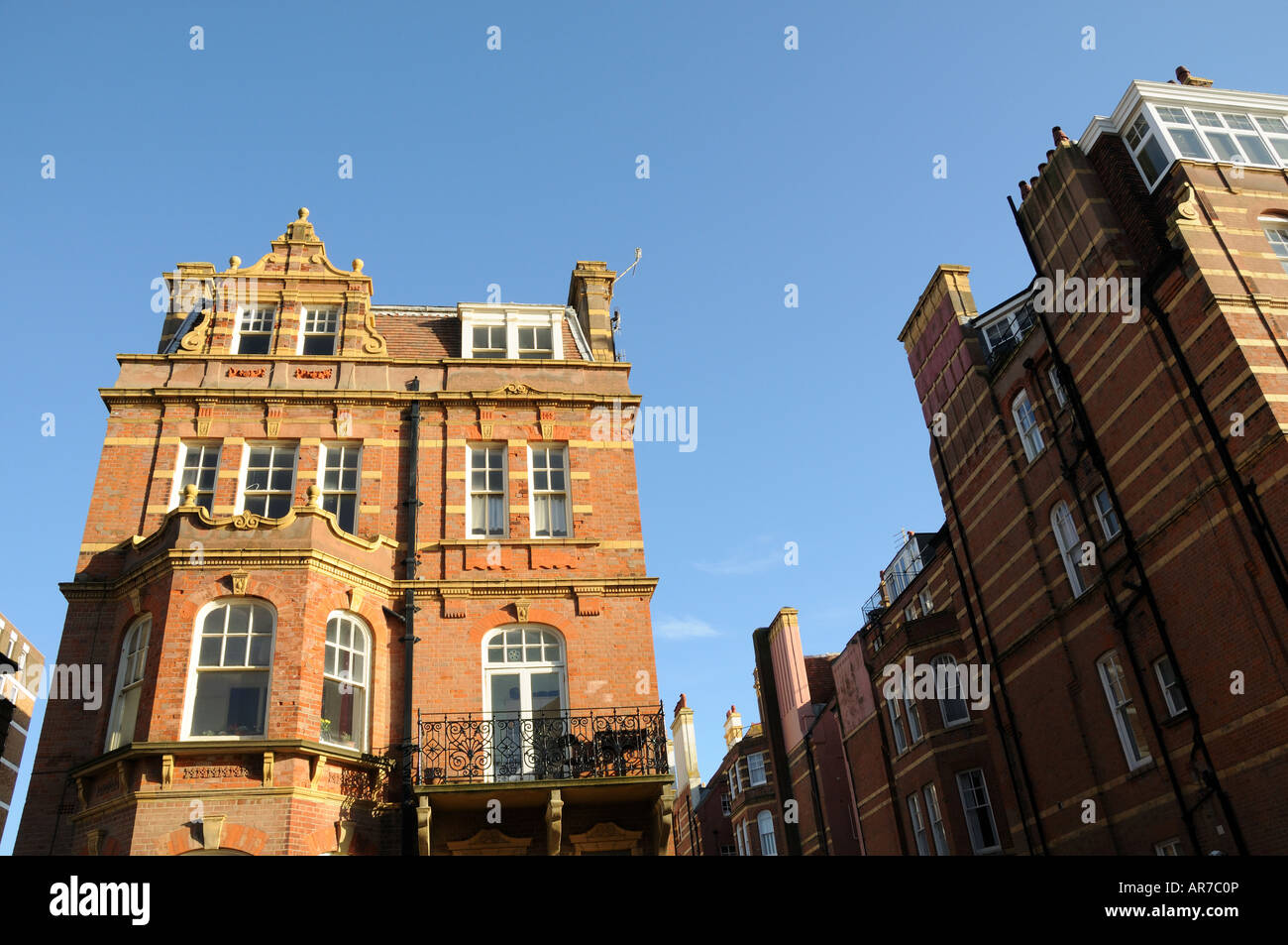 Red brick Victorian house, West Street, Brighton, East Sussex, England ...