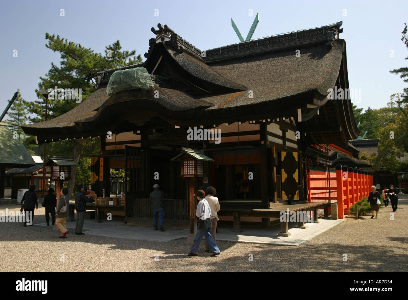 Sumiyoshi Taisha shrine Osaka Kansai Japan Asia Stock Photo - Alamy
