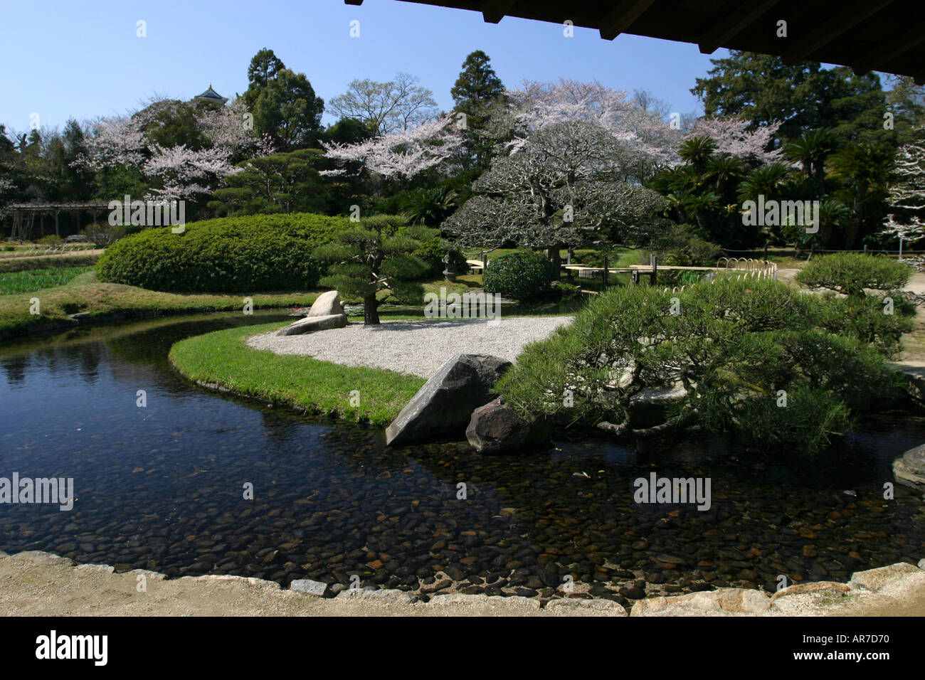 Traditional famous Okayama castle park gardens Okayama Japan Asia Stock ...
