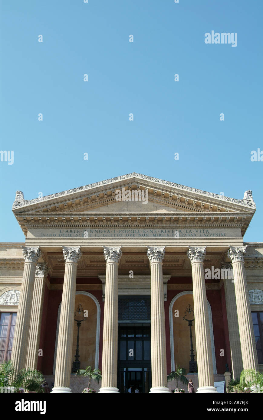 roman, pillars, on, in, palermo, scilly, grand, design Stock Photo - Alamy