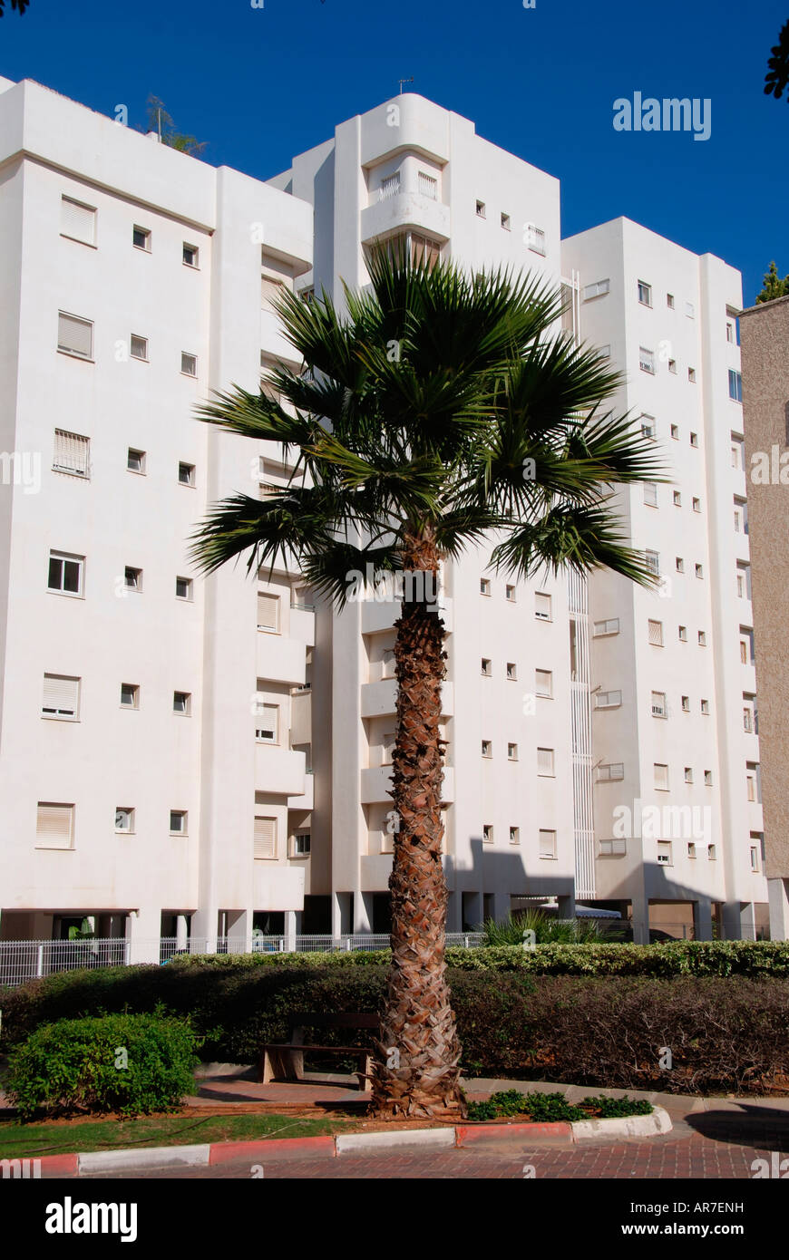 Israel Tel Aviv exterior modern housing block Stock Photo - Alamy