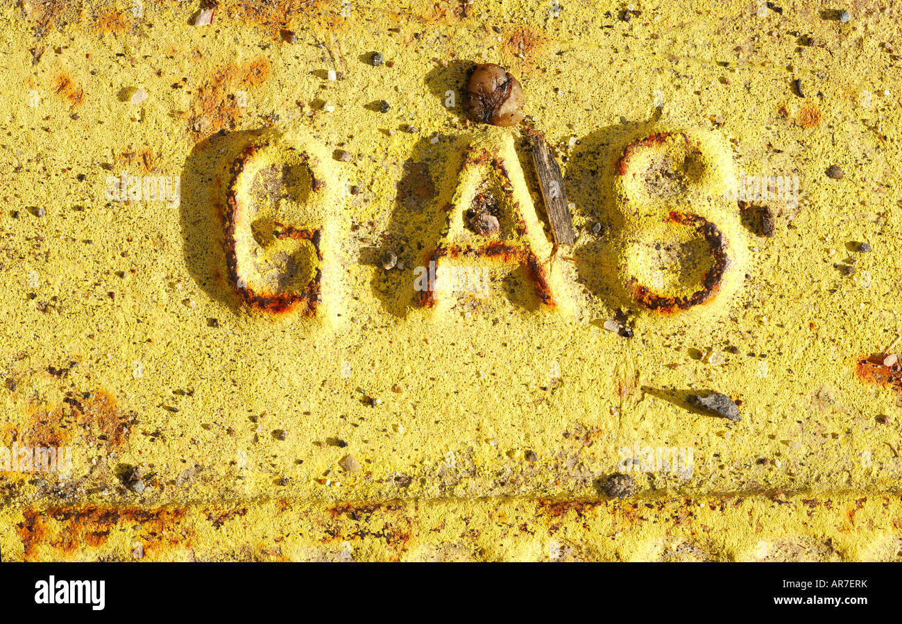 Gas manhole cover hi-res stock photography and images - Alamy