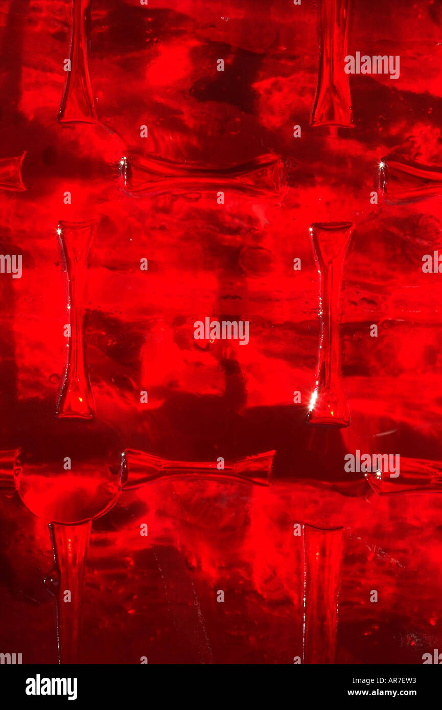 RED JELLY cubes Stock Photo - Alamy