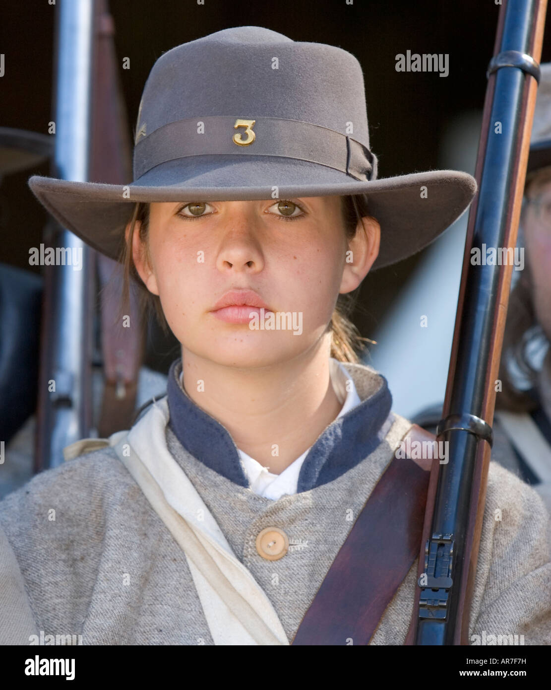 Female Confederate soldier Stock Photo - Alamy