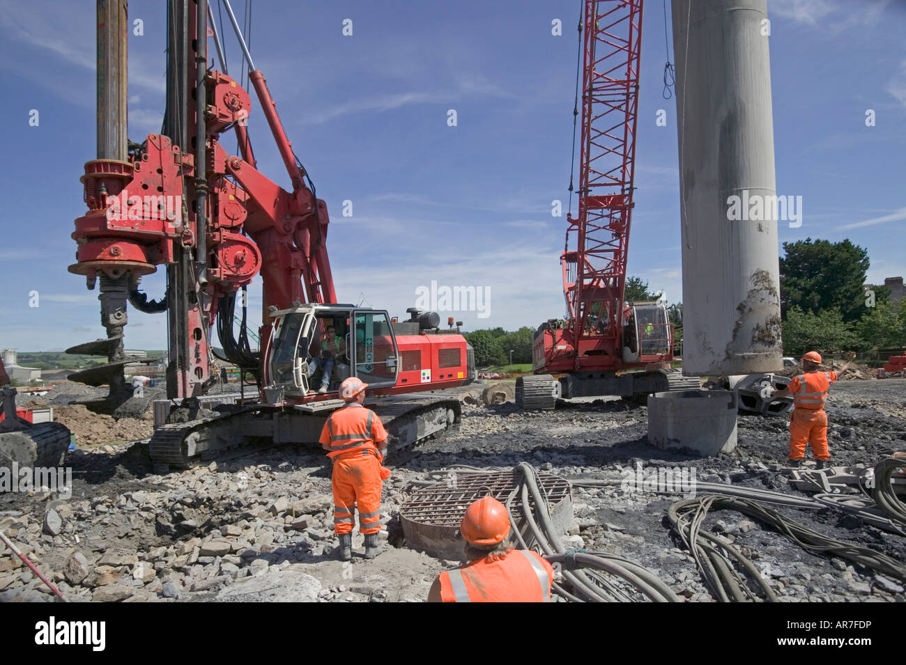 Installing Temporary Pile Casing