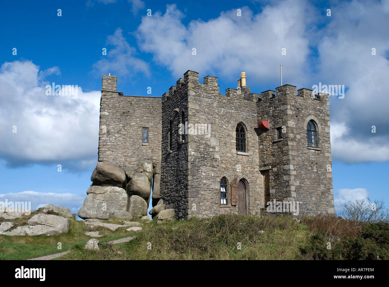 Carn Brea Castle Cornwall Stock Photo - Alamy