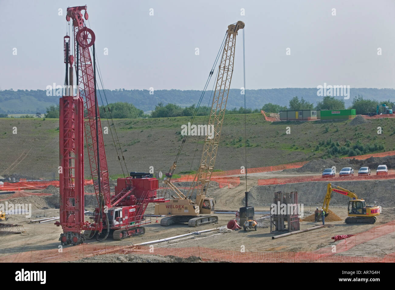 A Hydrofraise trench cutter is used to construct deep concrete walls ...