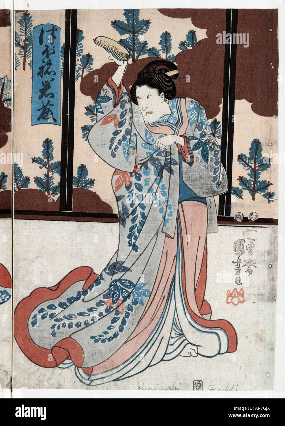 Tsubone iwafuji churo onoe meshitukai hatsu Stock Photo - Alamy