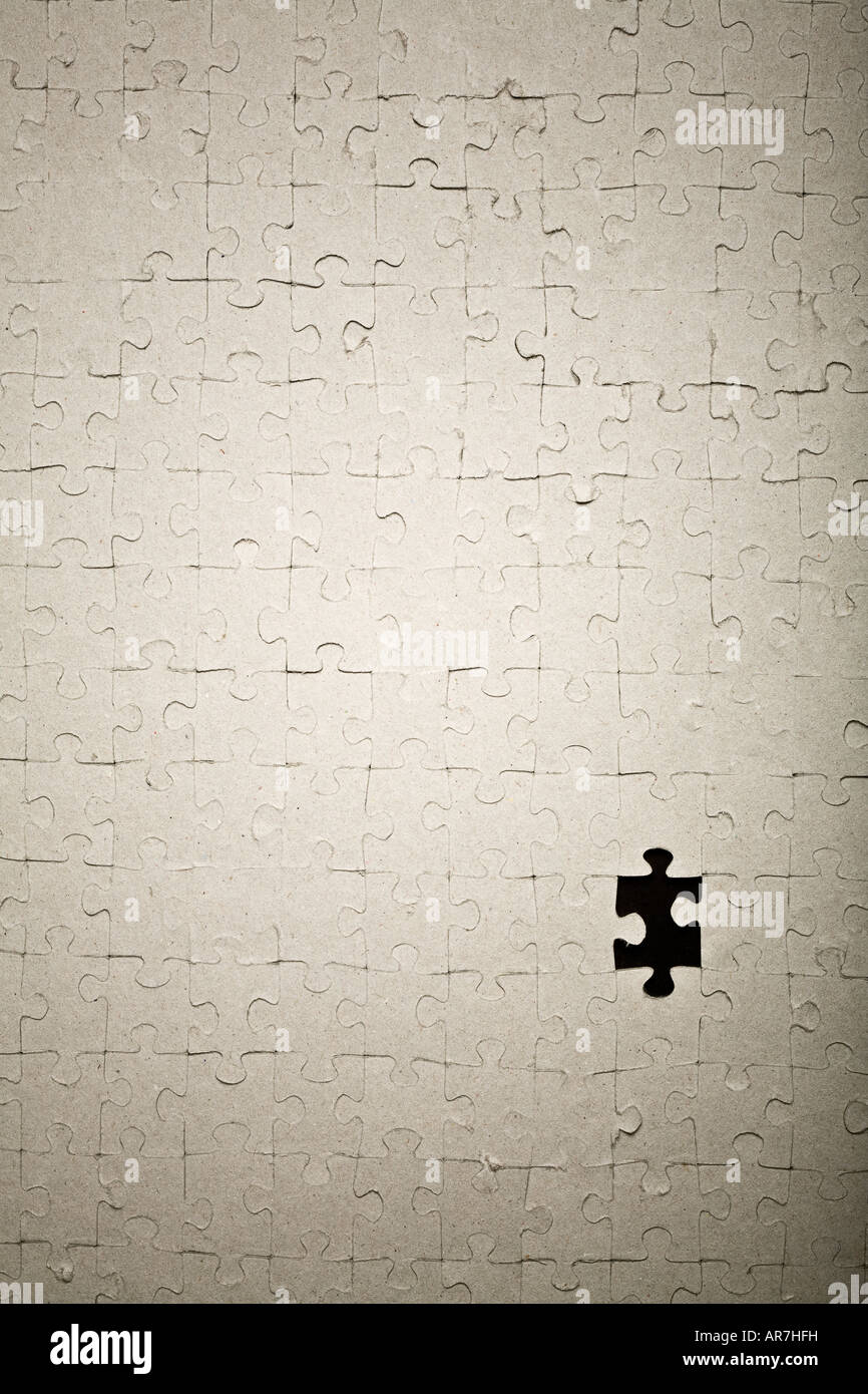 missing puzzle piece Stock Photo - Alamy