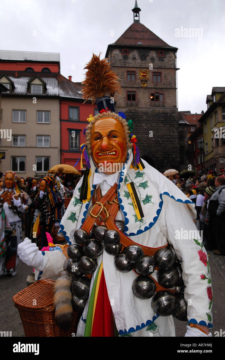 Carnival procession in Rottweil, Black Forest Germany Stock Photo - Alamy