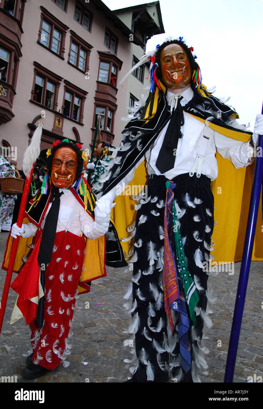 Carnival procession in Rottweil, Black Forest Germany Stock Photo - Alamy