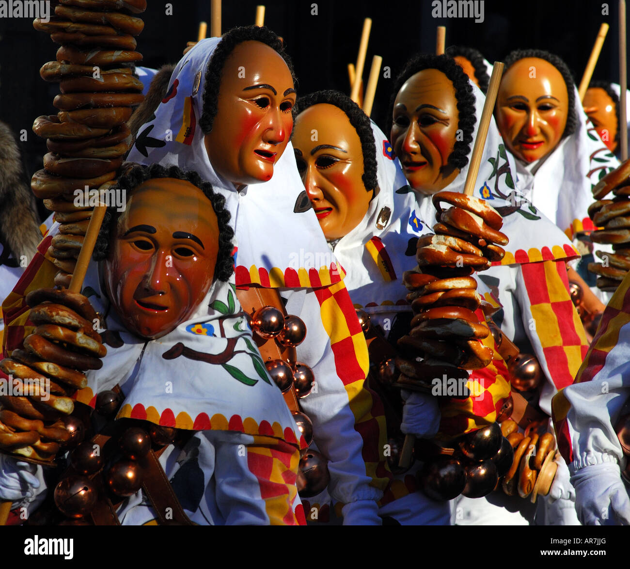 German carnival procession, Black Forest Stock Photo - Alamy