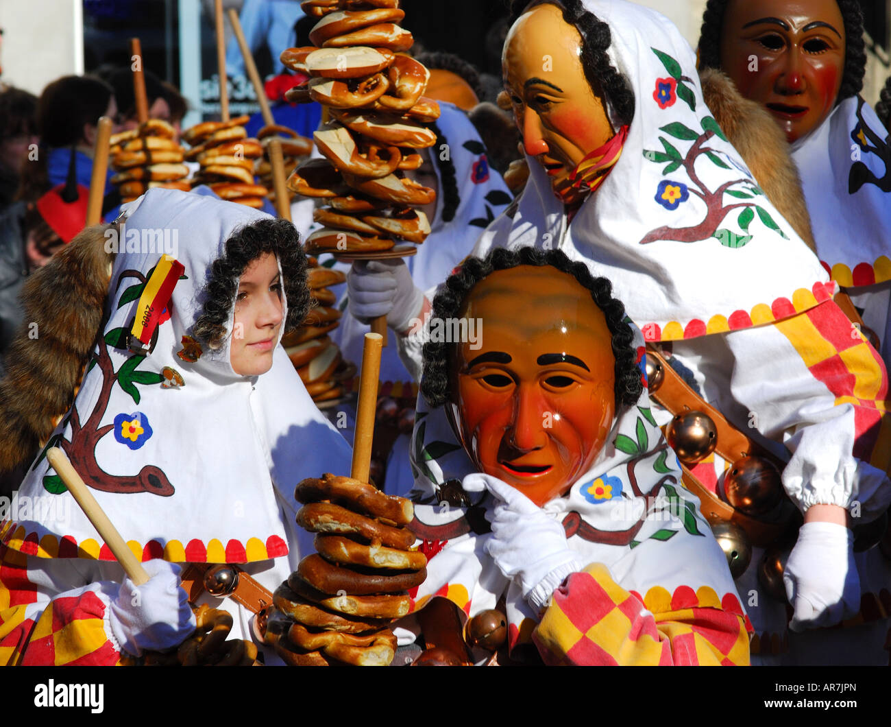 German carnival procession, Black Forest Stock Photo - Alamy