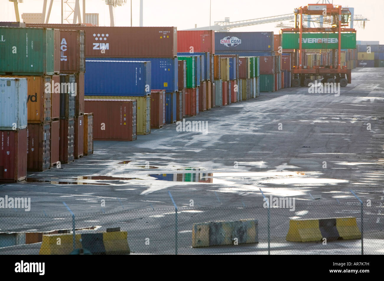 Containers in the Port of Liverpool England Stock Photo - Alamy