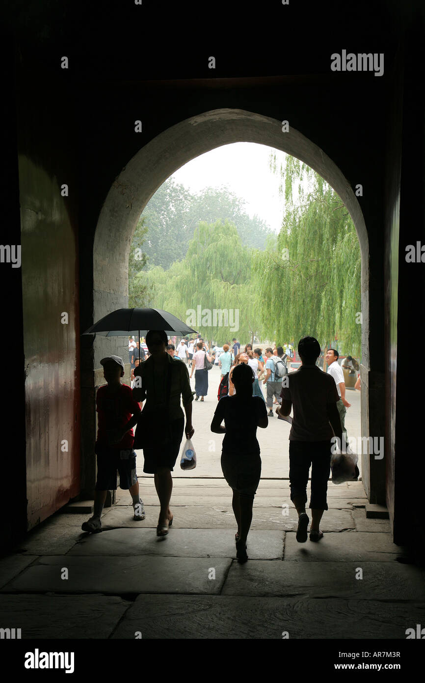 Gate at the Summer Palace Beijing China Stock Photo - Alamy