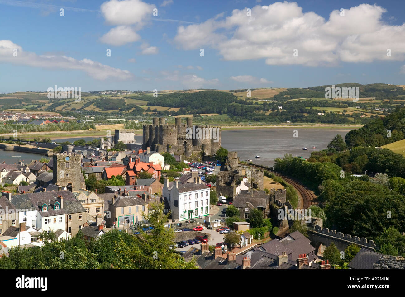 Conwy Castle Aberconwy Colwyn Wales Stock Photo - Alamy