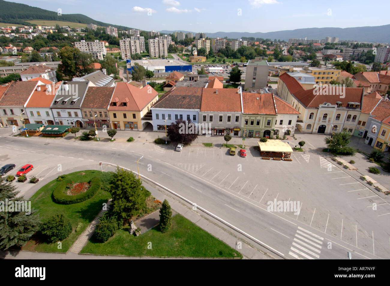 View over the town of Roznava in eastern Slovakia Stock Photo - Alamy