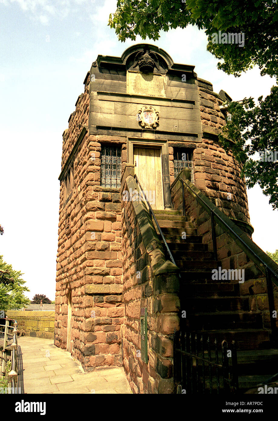 Tower on Chester city walls UK Stock Photo - Alamy