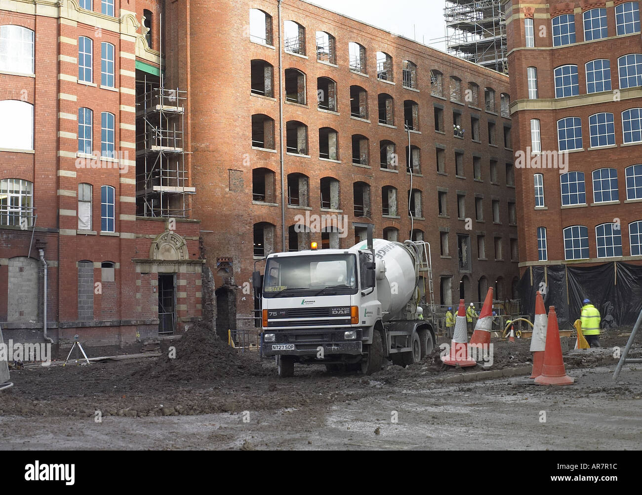 Construction work on Ancoats buildings in Manchester Stock Photo - Alamy