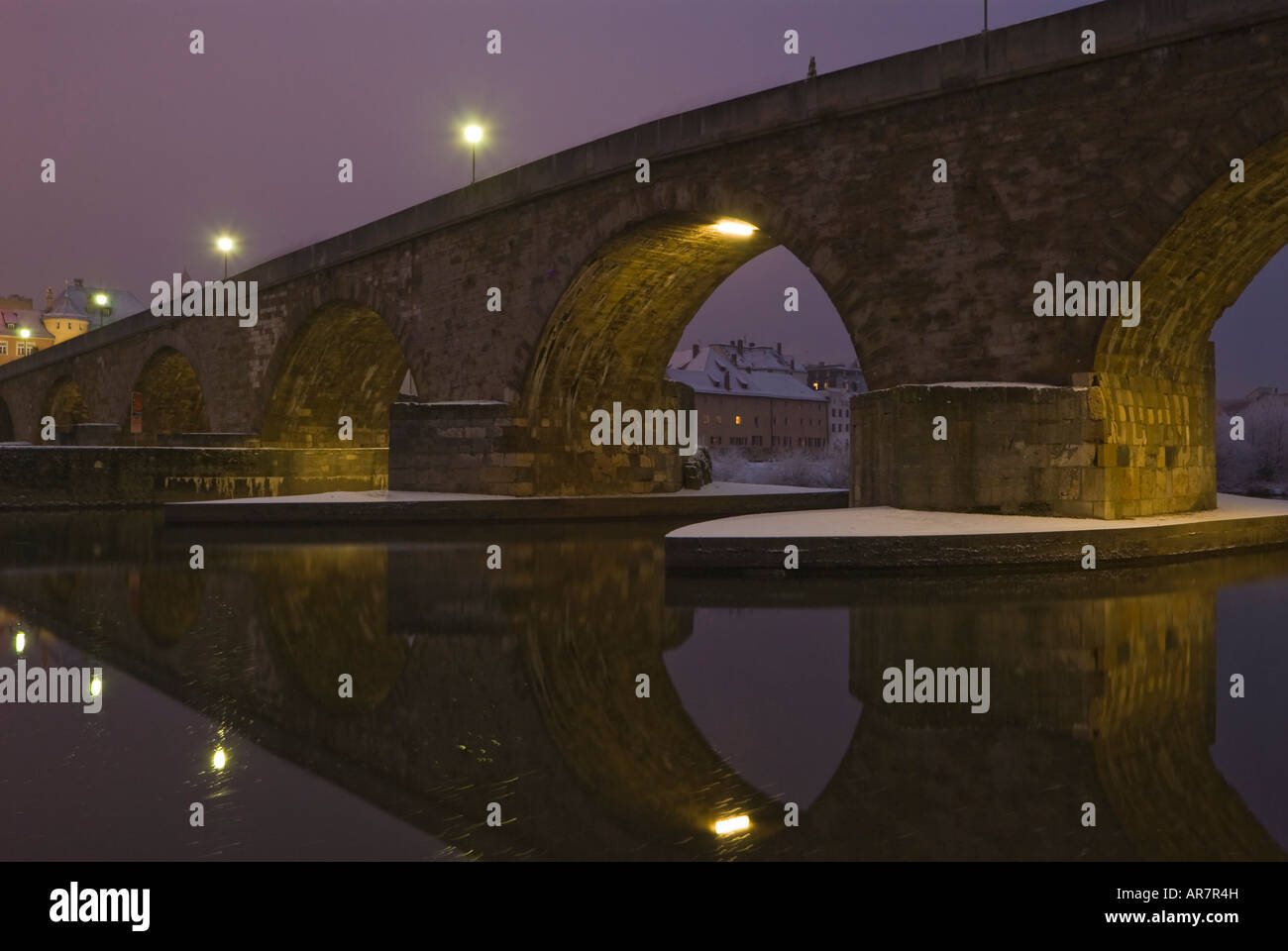 Stone Bridge, Regensburg, Bavaria, Germany Stock Photo - Alamy