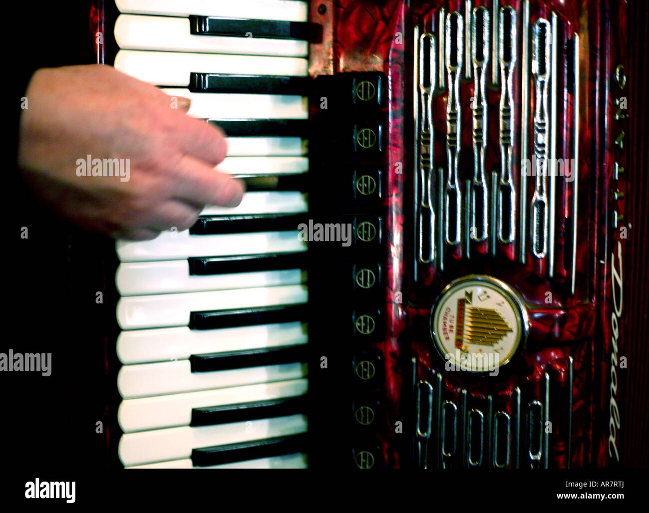 Close up of accordion player Stock Photo - Alamy