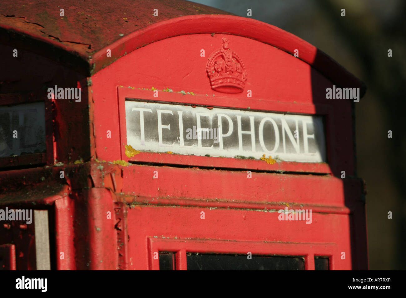 Old Red Phone Box Stock Photo - Alamy