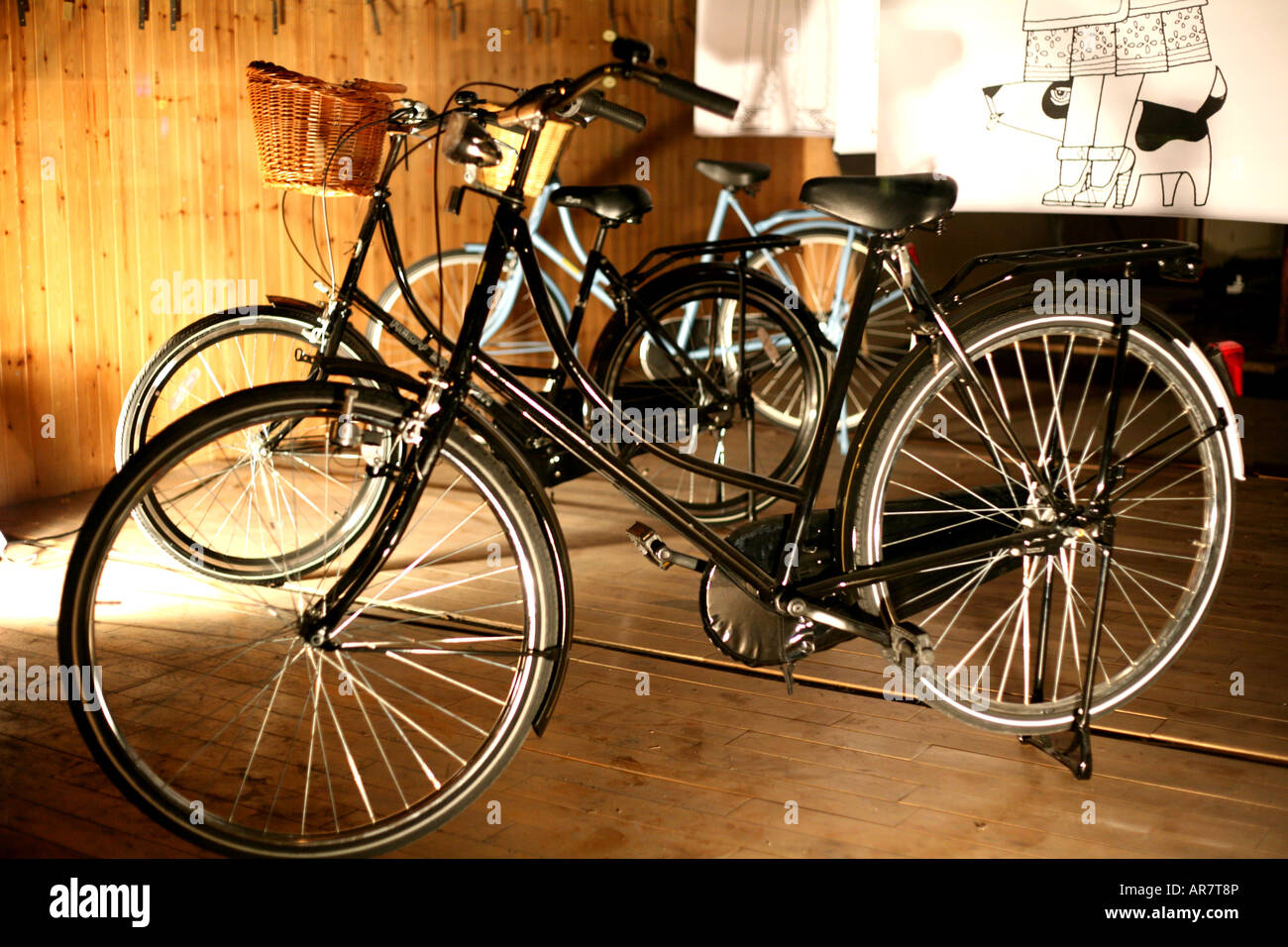 Bicycles on display in shop window Stock Photo - Alamy