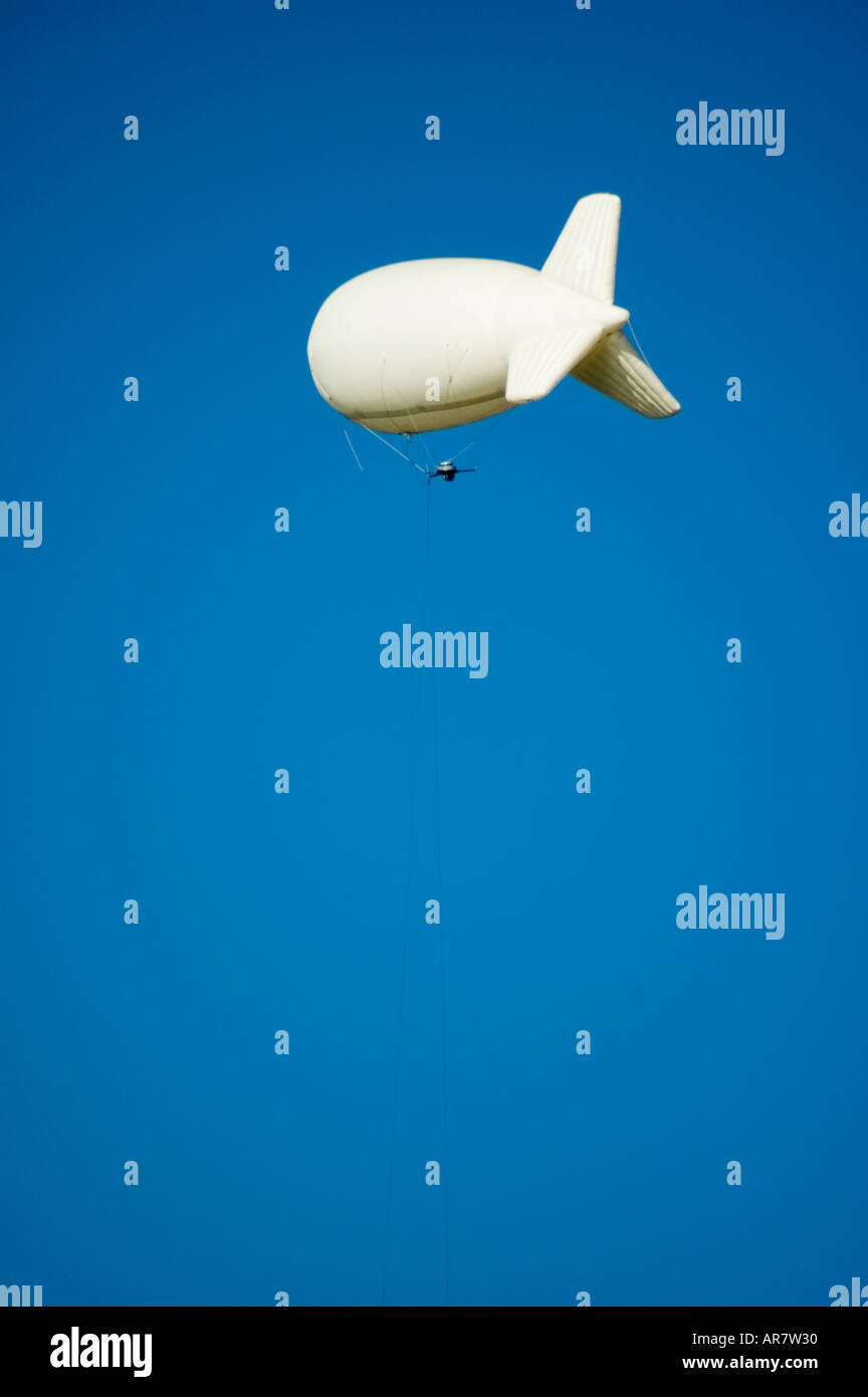 Helium balloon used for cameras and crowd control and safety Stock ...