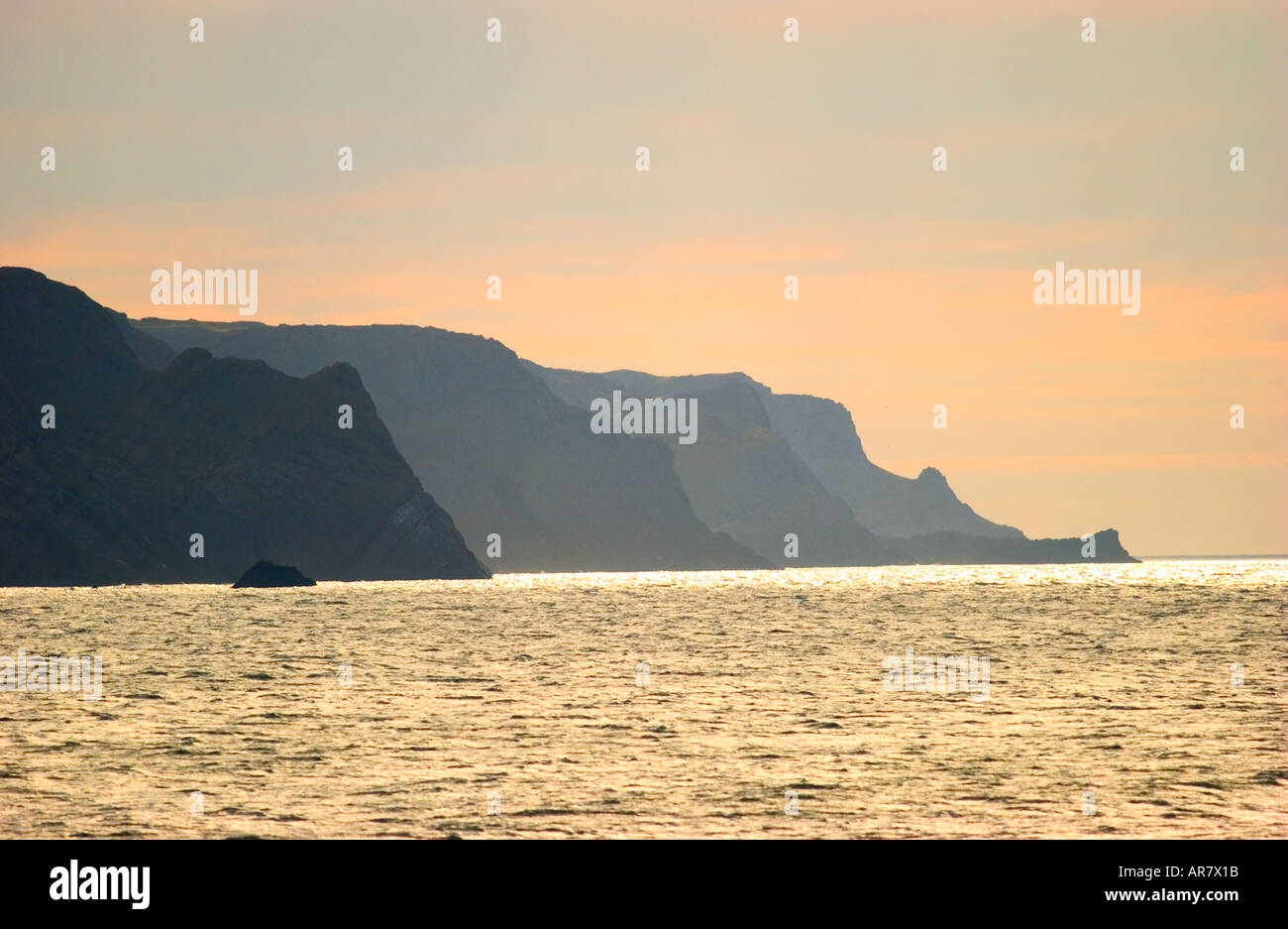 Fall Bay Gower Peninsula looking East Stock Photo - Alamy