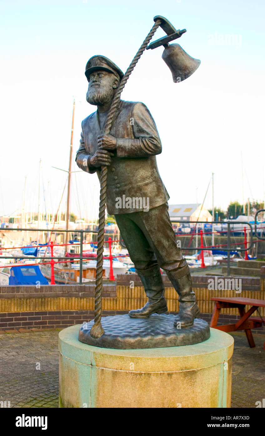 Captain Cat Statue Swnsea Marina Stock Photo - Alamy
