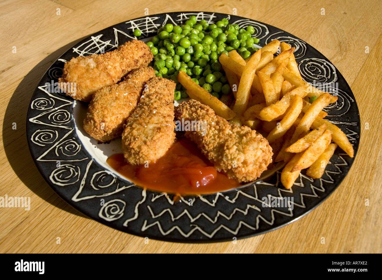 plate of junk food Stock Photo - Alamy