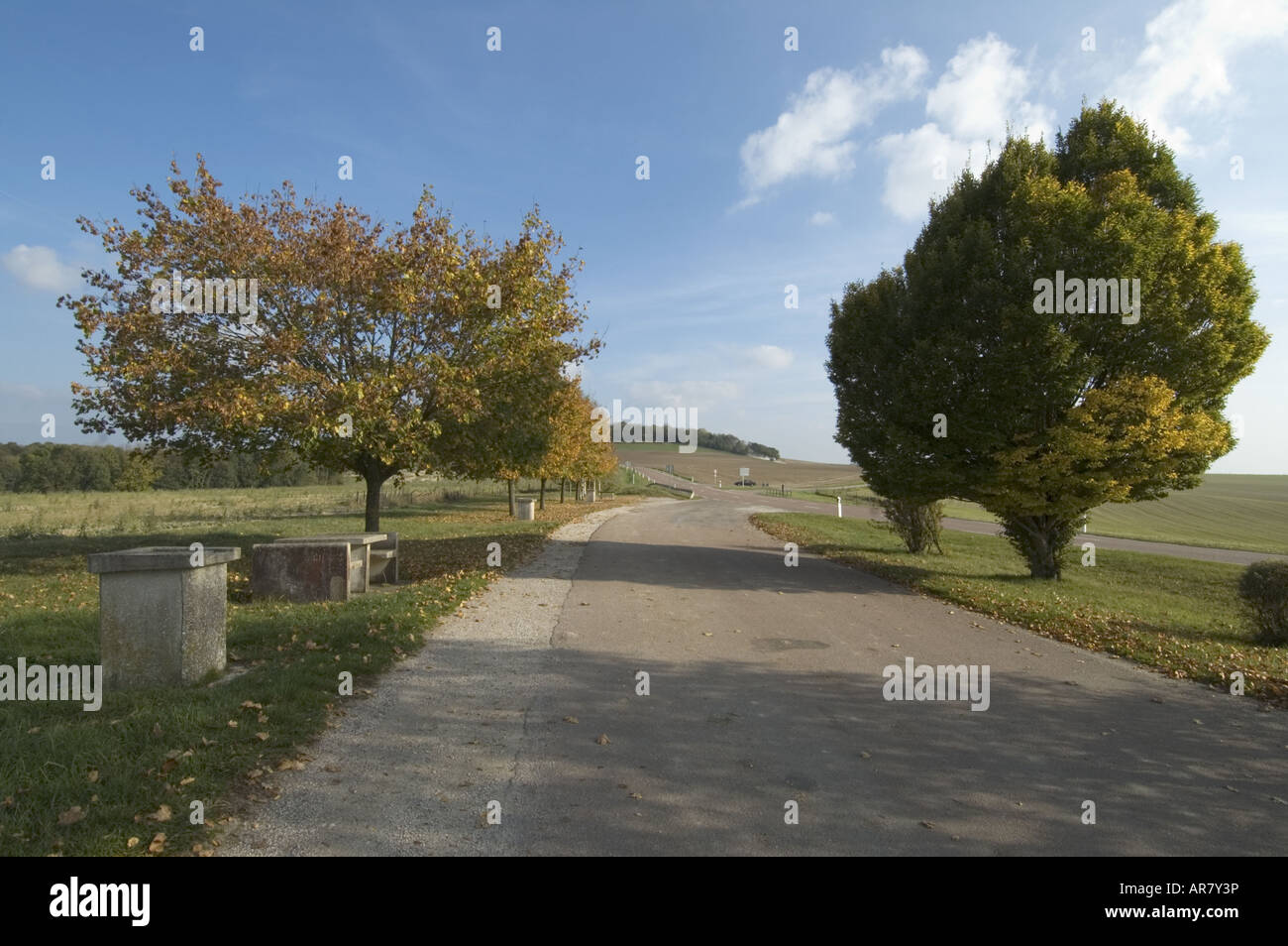 Roadside rest area in France Stock Photo - Alamy