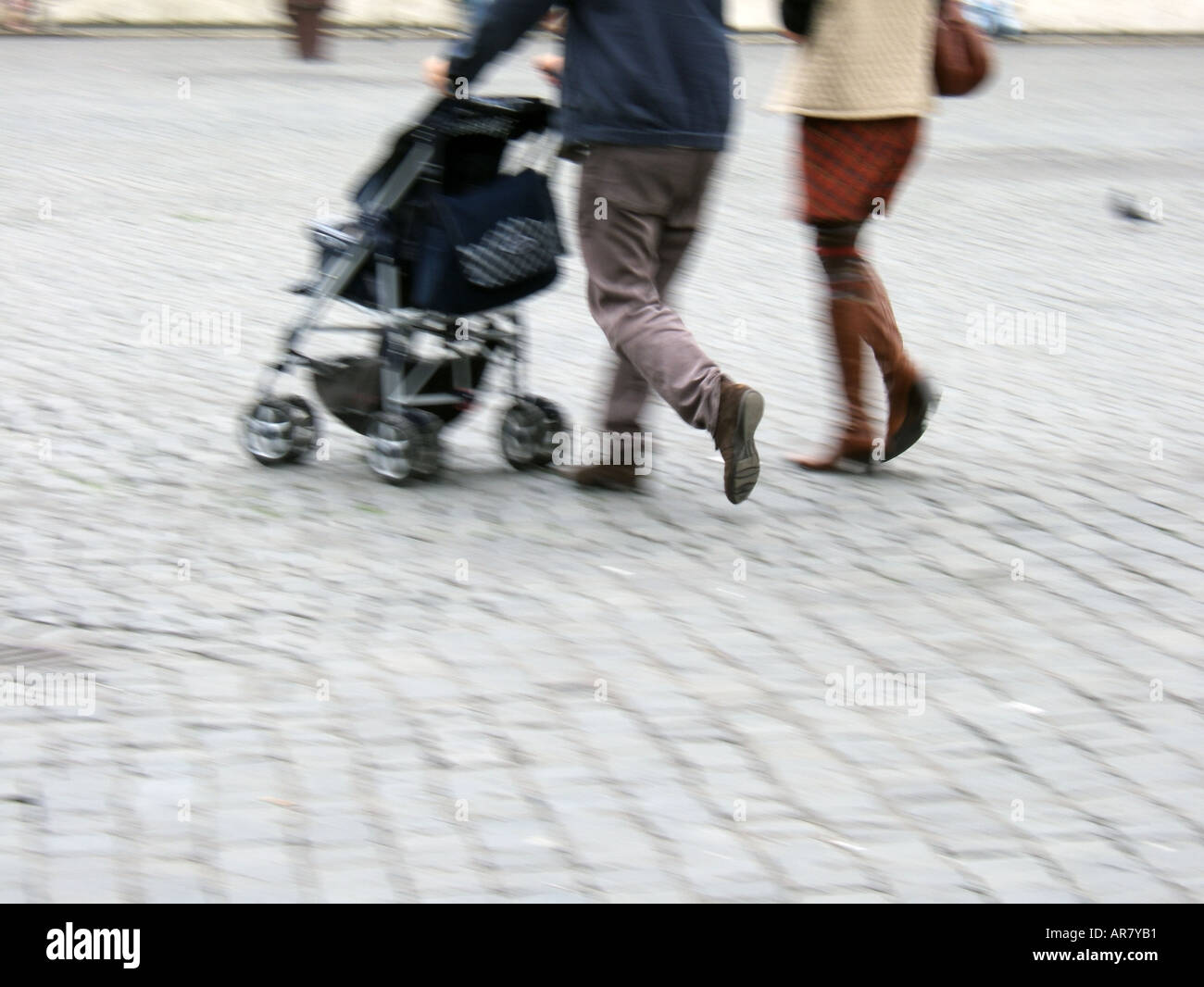 Running pram dad hi-res stock photography and images - Alamy