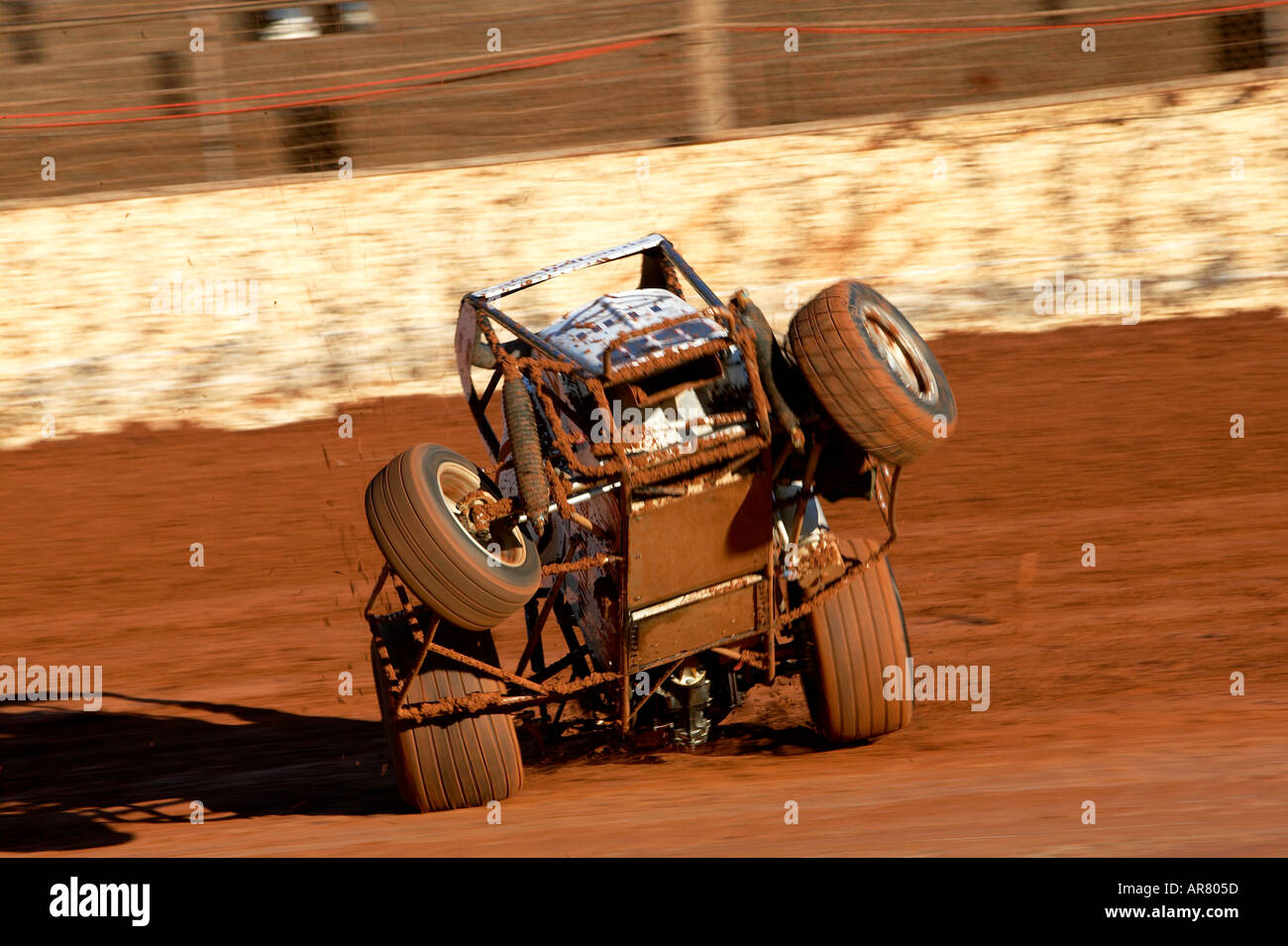 Springs Speedway Kim Ray speedcar racing New Zealand Stock Photo - Alamy
