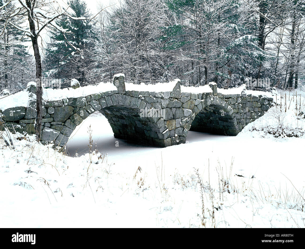 Double stone bridge Stock Photo - Alamy