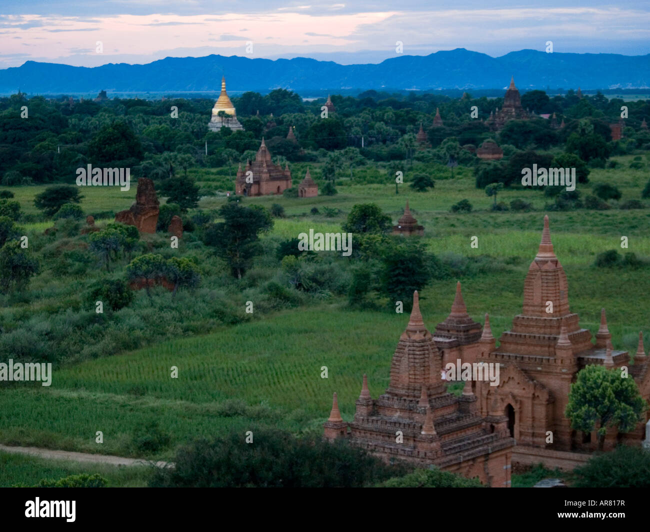 temples in ancient Bagan Myanmar Stock Photo - Alamy