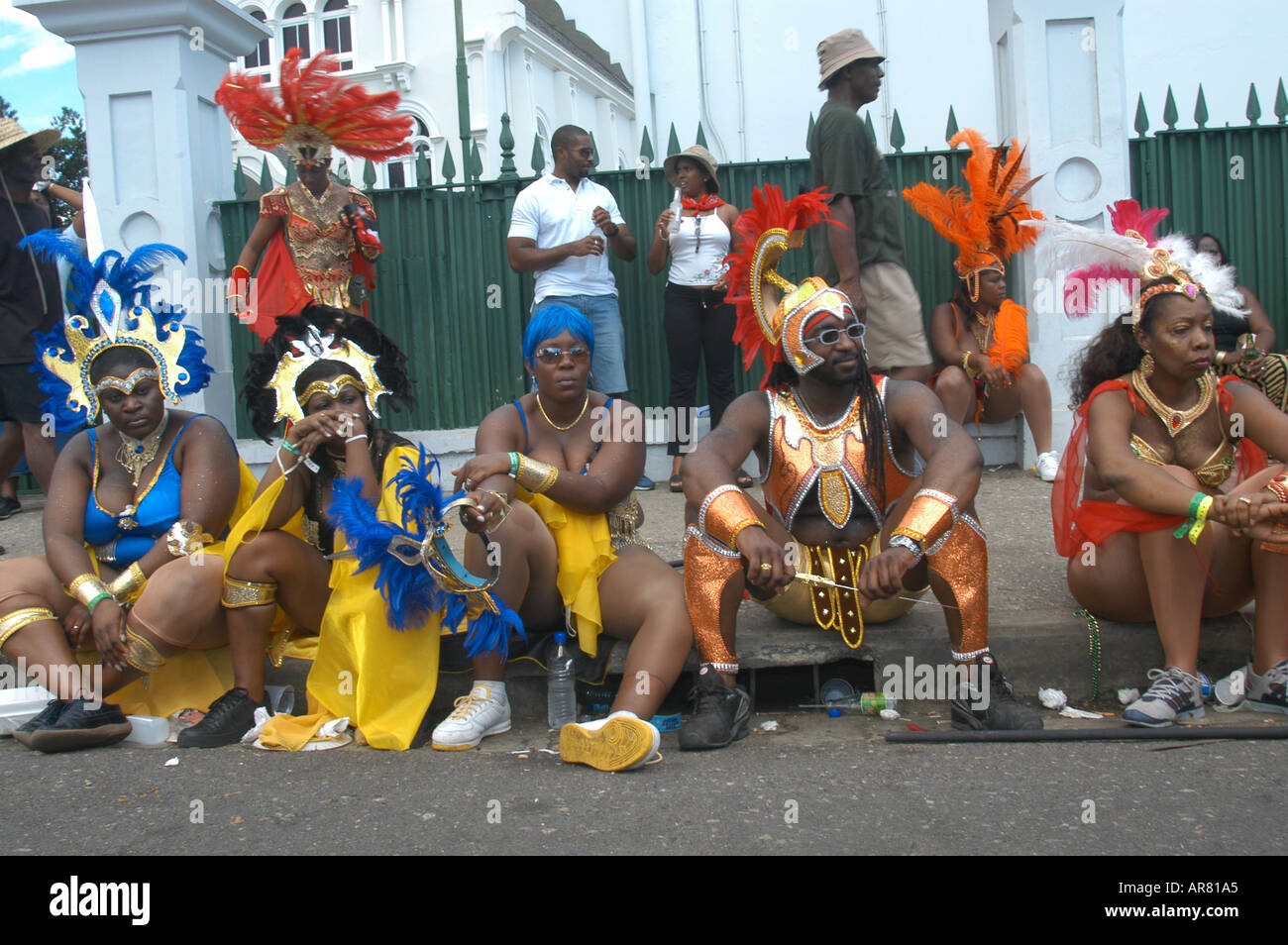 carnival street scene, Trinidad Stock Photo - Alamy