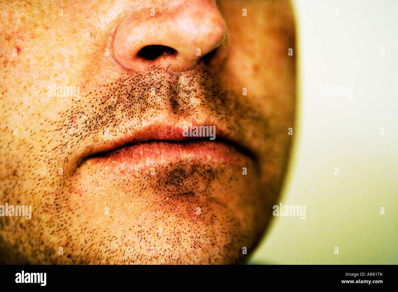 Unshaven mans face hi-res stock photography and images - Alamy