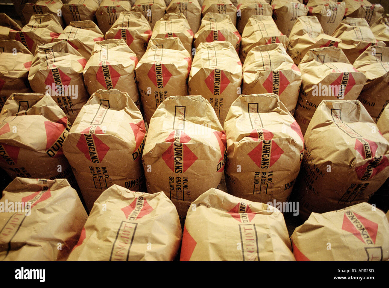 Tea bags ready for despatch India Stock Photo - Alamy