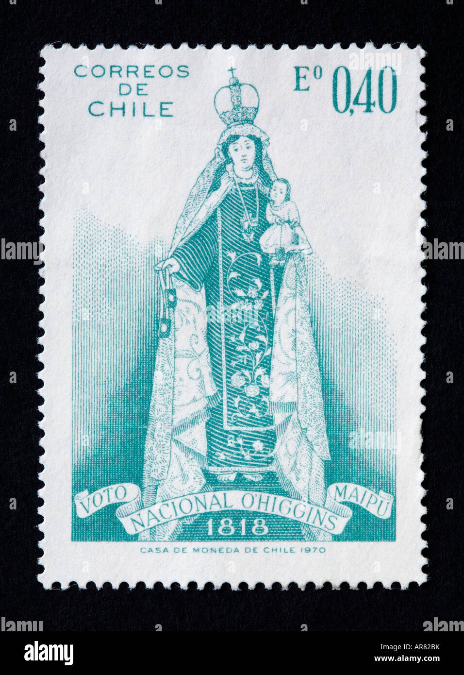 Chilean postage stamp hi-res stock photography and images - Alamy