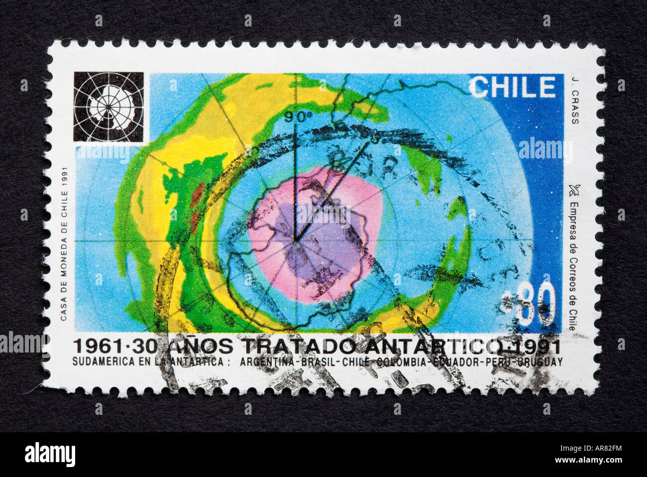 Postage stamp chile hi-res stock photography and images - Alamy