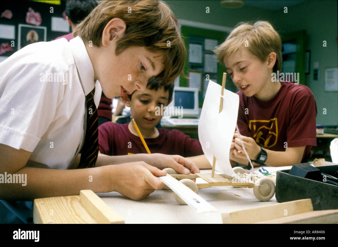 Design Technology class in secondary school Stock Photo - Alamy