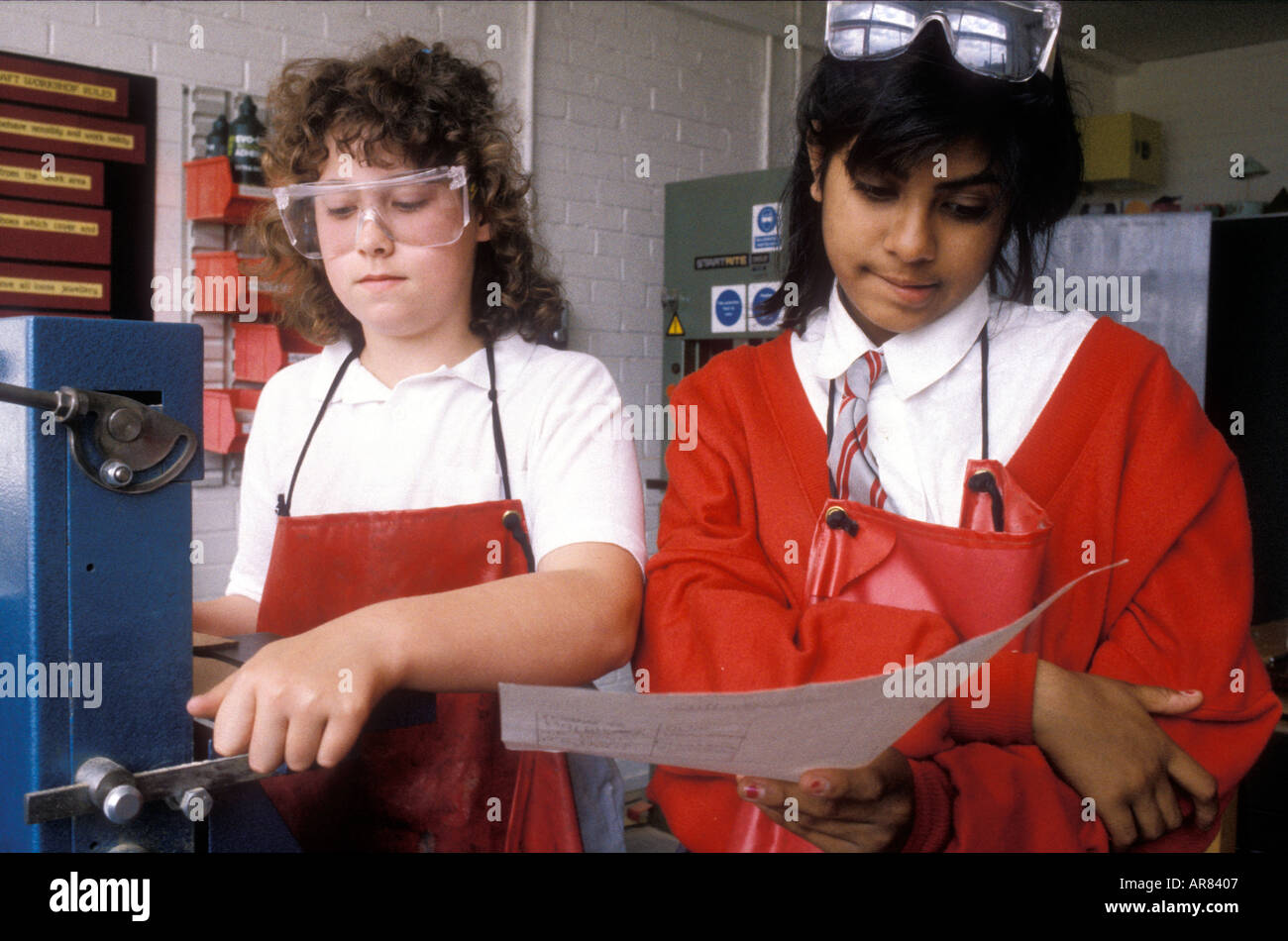 Design Technology class in secondary school Stock Photo - Alamy