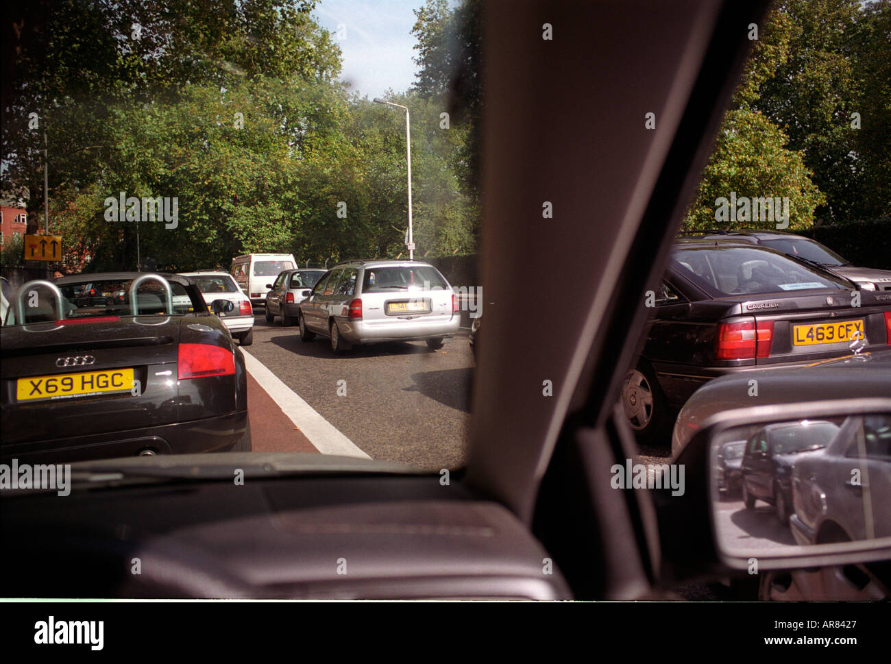 Traffic jam on road Stock Photo - Alamy