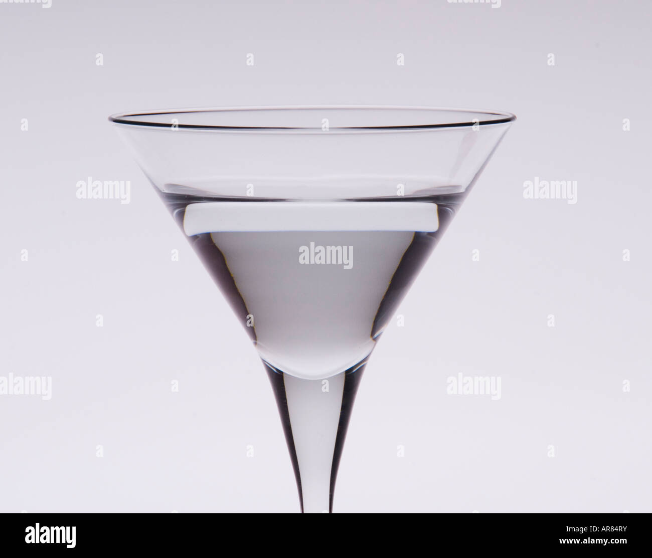 clear martini glass drink Stock Photo - Alamy