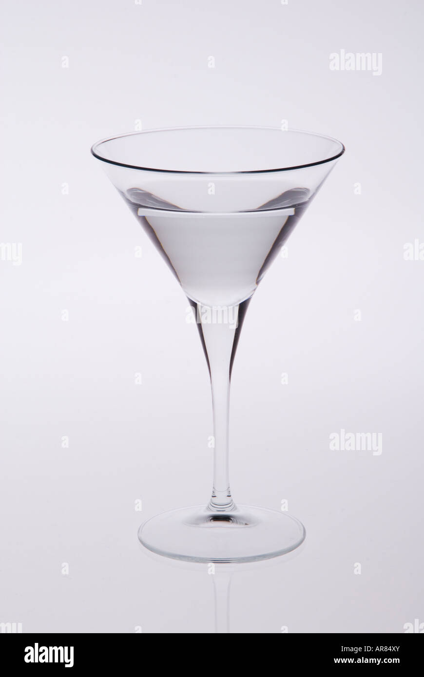 clear martini glass drink Stock Photo - Alamy