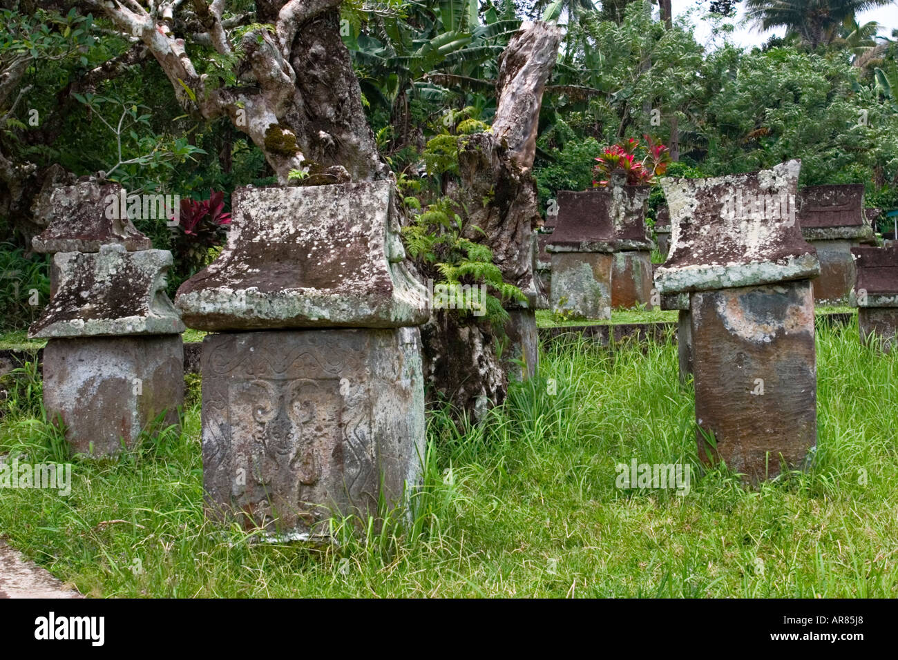 Waruga tombs of Minahasan ancestors in Sawangan village, Sulawesi ...