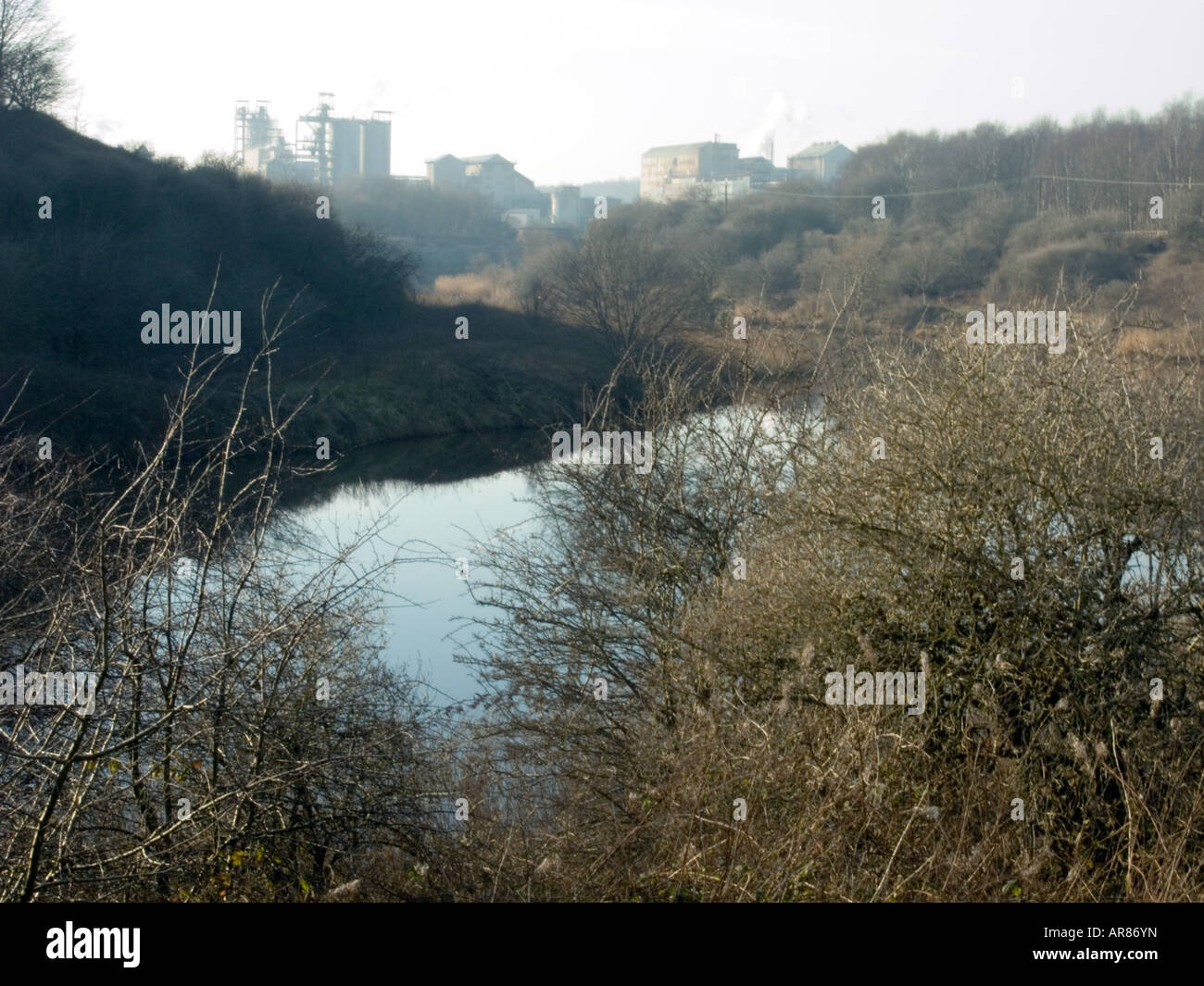 ICI Chemical Works, Winnington and the River Weaver at Northwich Stock ...